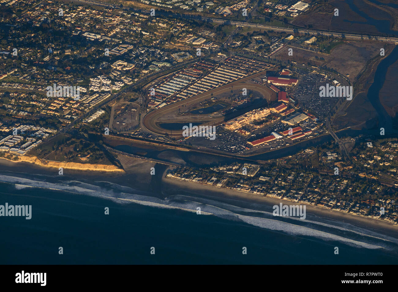 Del mar race track aerial hi-res stock photography and images - Alamy