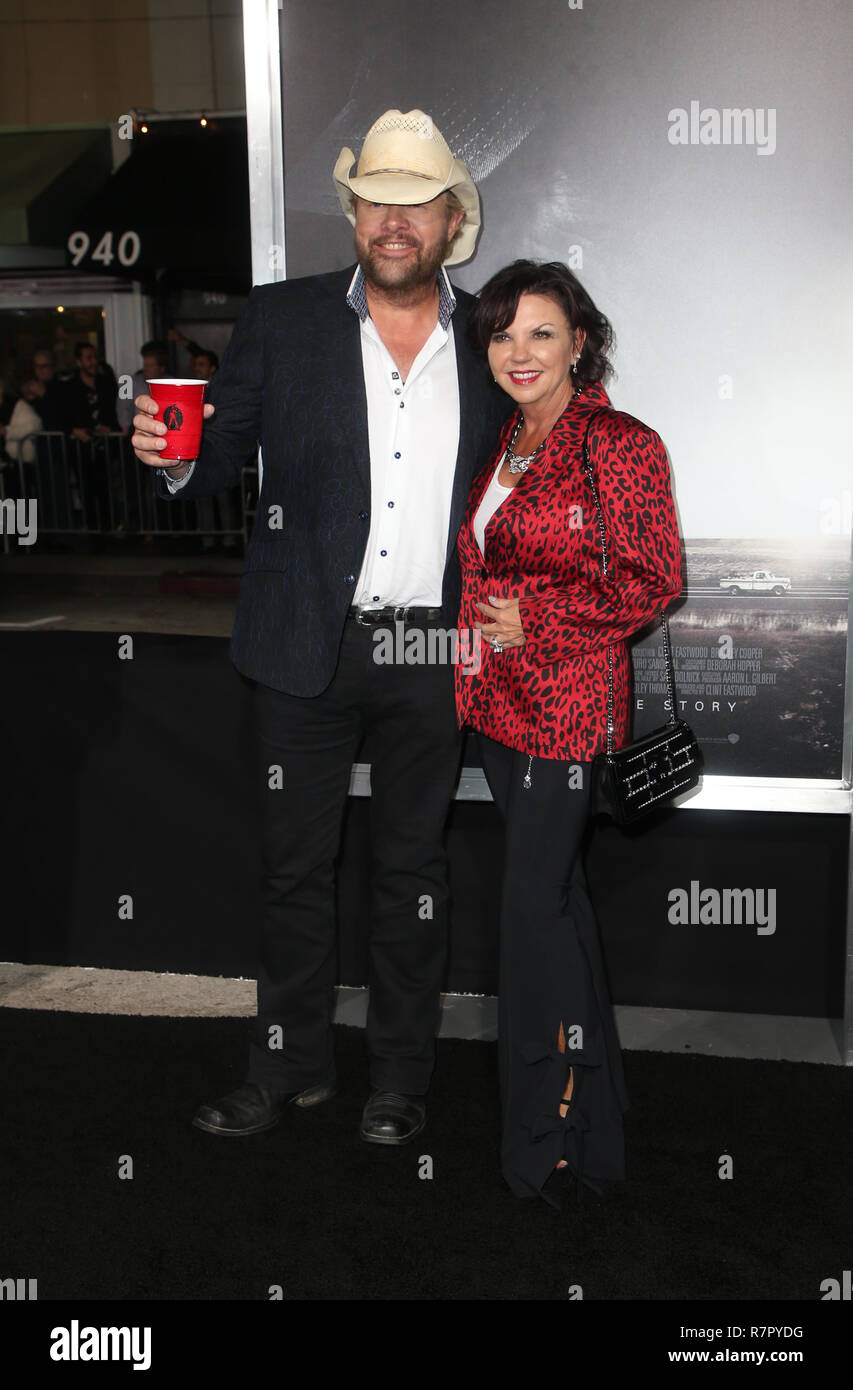 Westwood, California, USA. 10th Dec, 2018. Toby Keith, Tricia Lucus, at ...