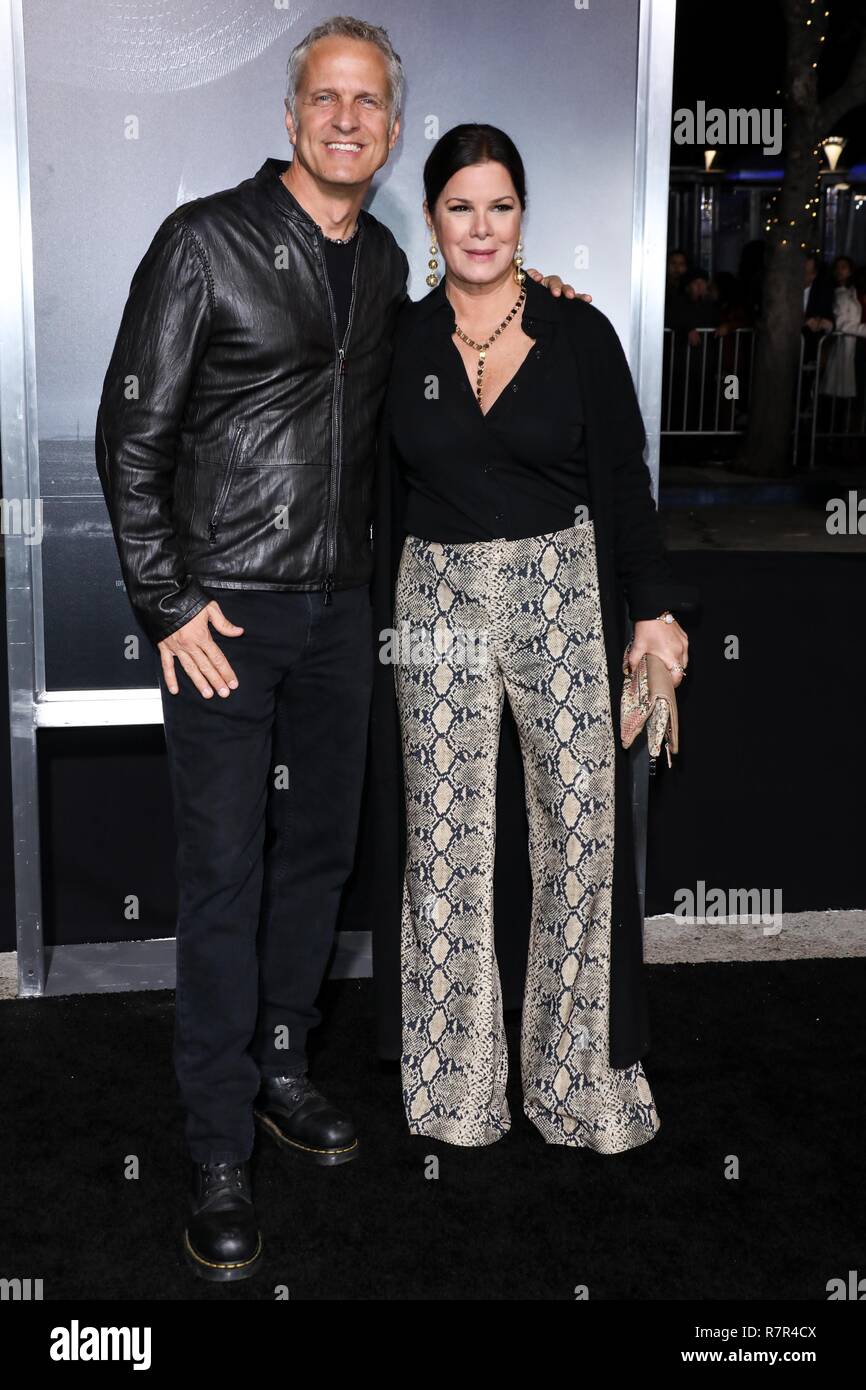 Westwood, California, USA. 10th Dec 2018. Patrick Fabian and Marcia Gay ...
