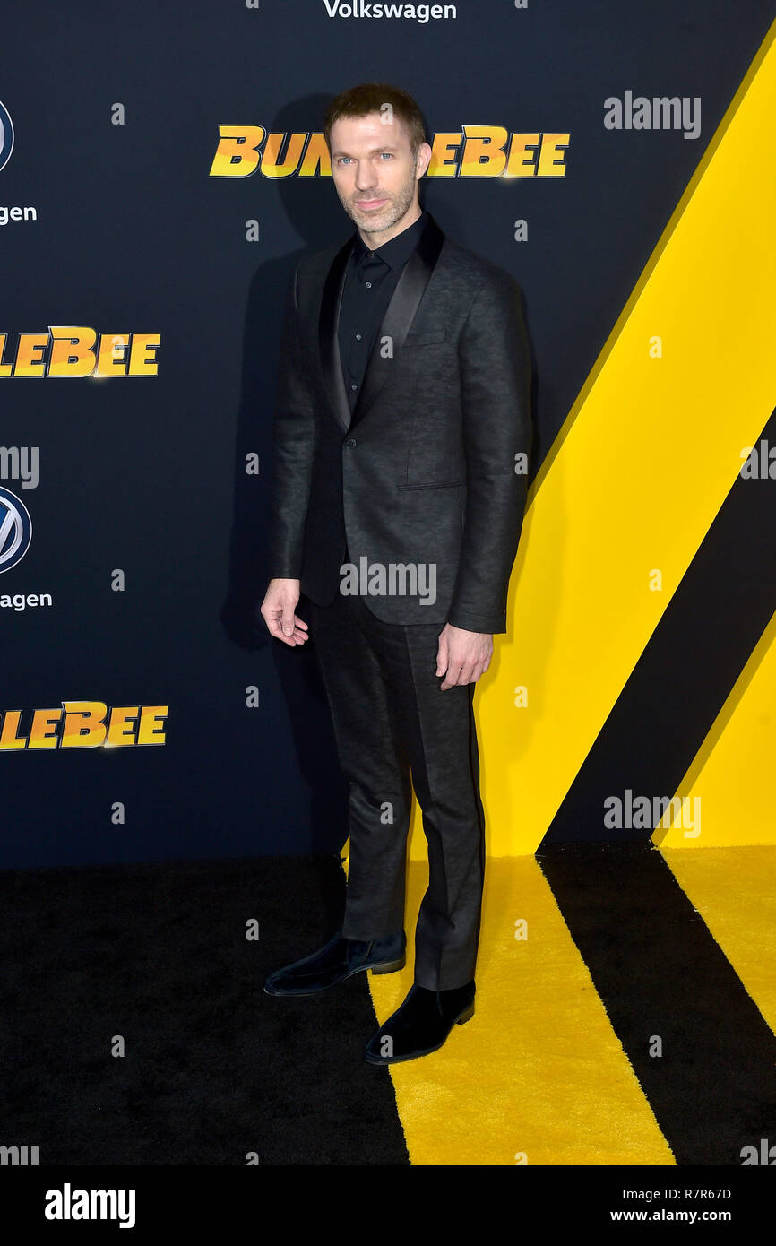 Travis Knight at the world premiere of the movie 'Bumblebee' at the TCL ...