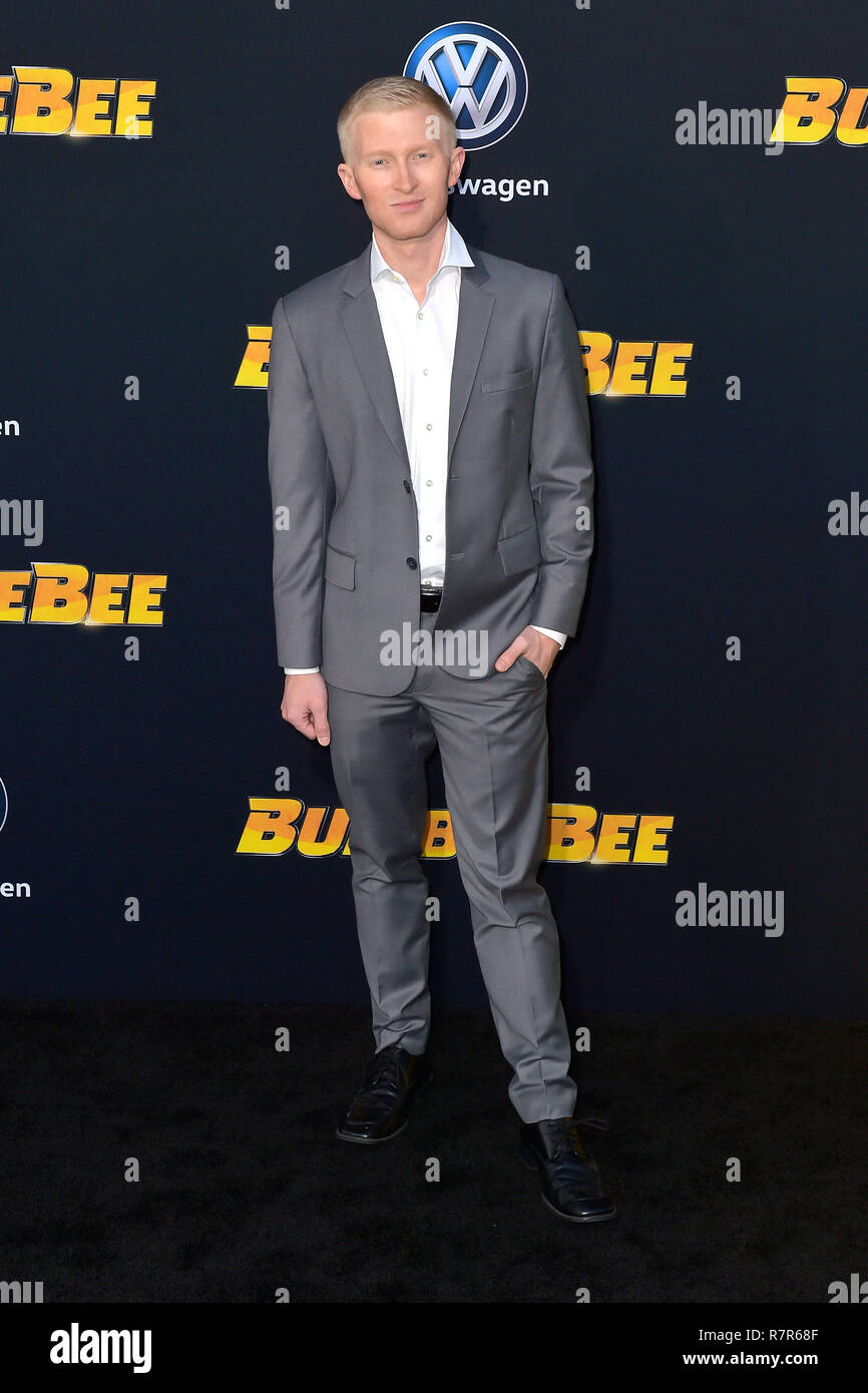 Seth Maxwell at the world premiere of the movie 'Bumblebee' at the TCL ...