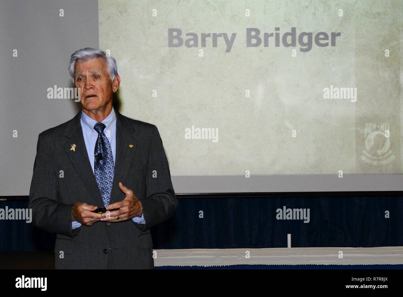Retired Lt. Col. Barry Bridger, a survivor of the “Hanoi Hilton” prison ...