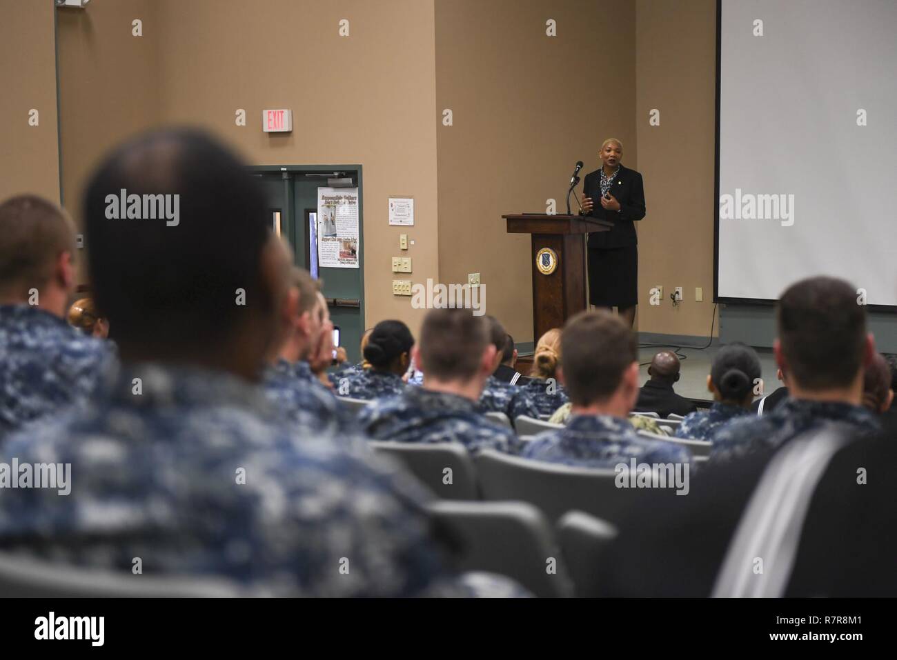 JACKSONVILLE, Fla. (Mar. 27, 2017) Retired Fleet Master Chief April ...