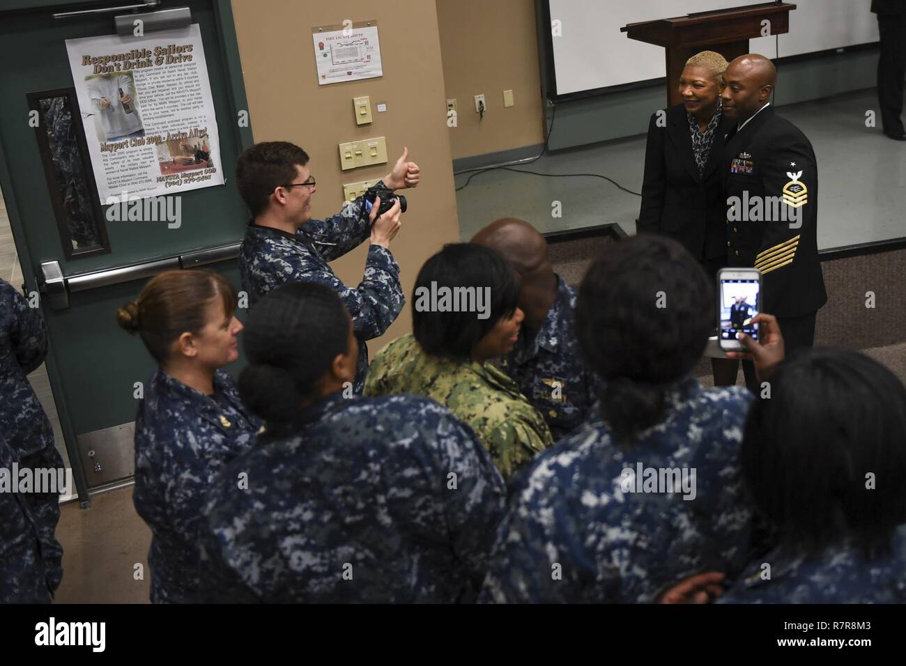 JACKSONVILLE, Fla. (Mar. 27, 2017) Retired Fleet Master Chief April ...