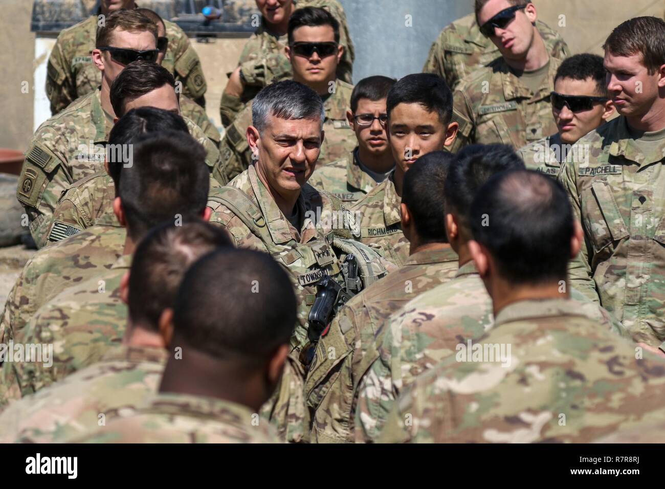 U.S. Army Lt. Gen. Stephen Townsend, commanding general, Combined Joint ...