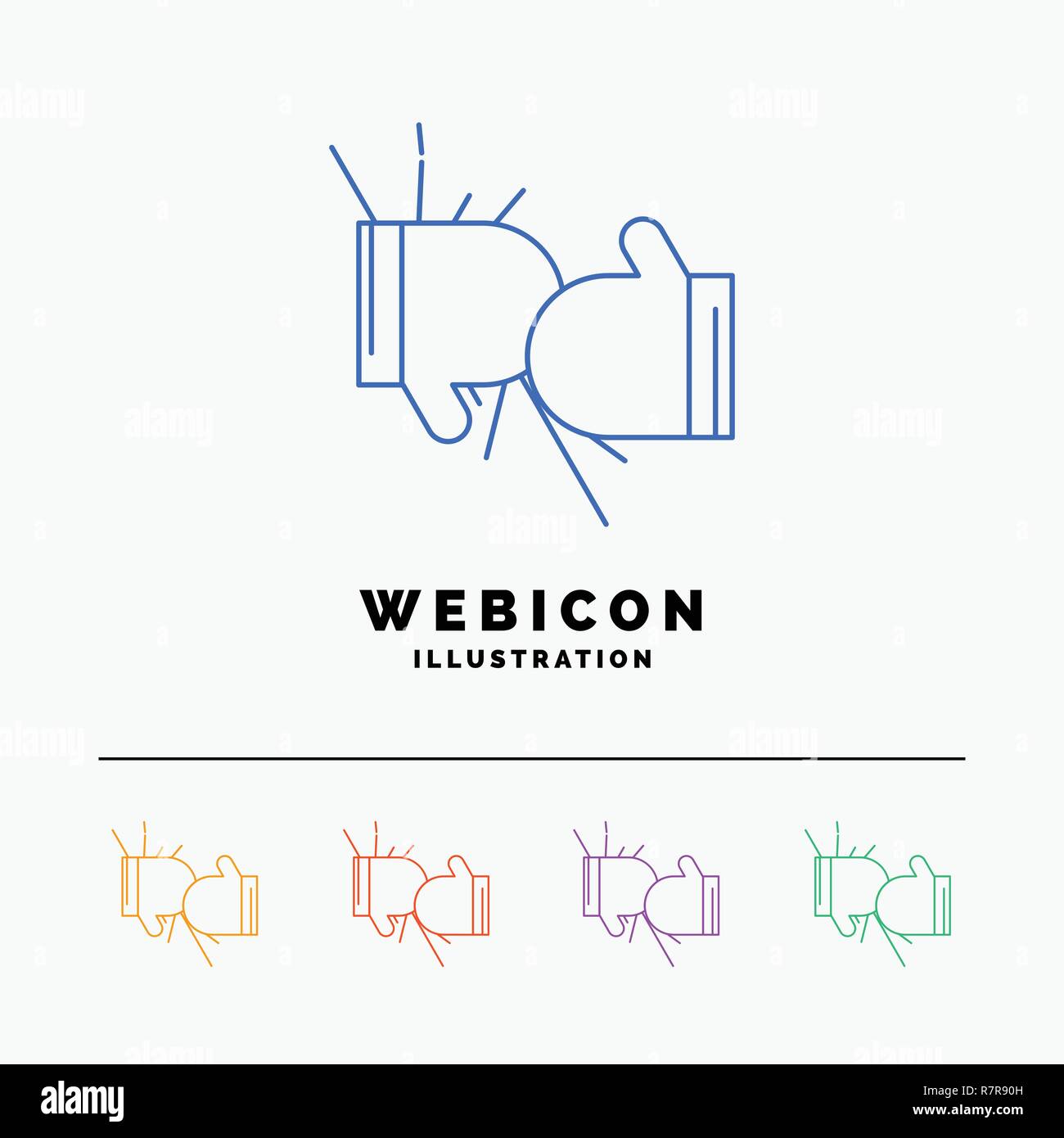 Knockout on white Stock Vector Images - Alamy