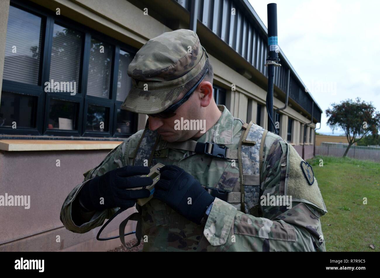 Spc. Robert Nobles, a cavalry scout assigned to 3rd Squadron, 4th ...