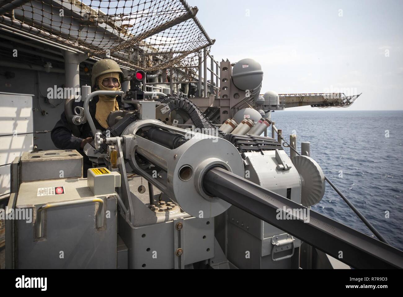 PHILIPPINE SEA (March 29, 2017) Gunner's Mate Seaman Yusef Ali Reynolds ...