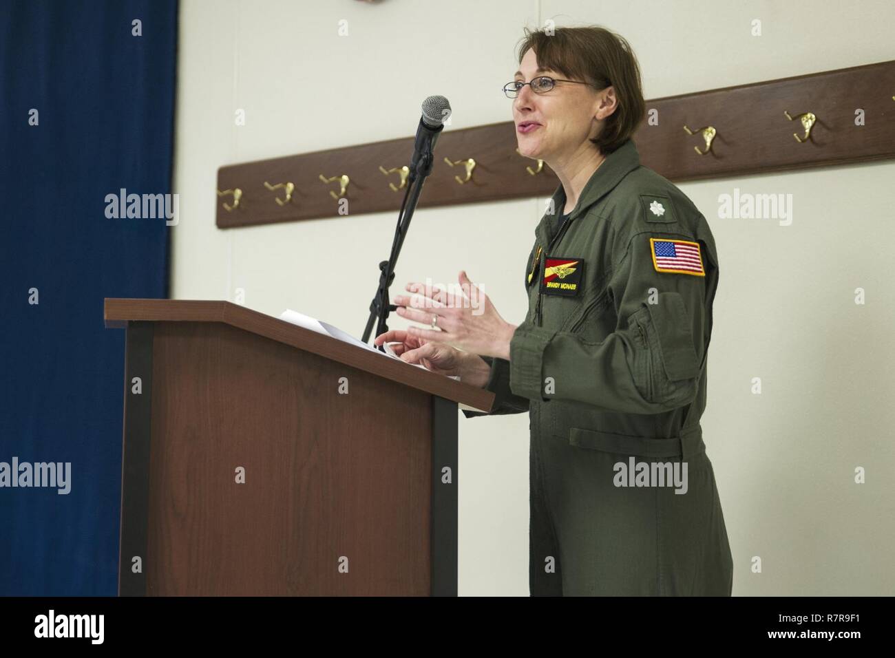 NORFOLK (March 29, 2017) Cmdr. Brandy McNabb, the commanding officer at Naval Consolidated Brig ...