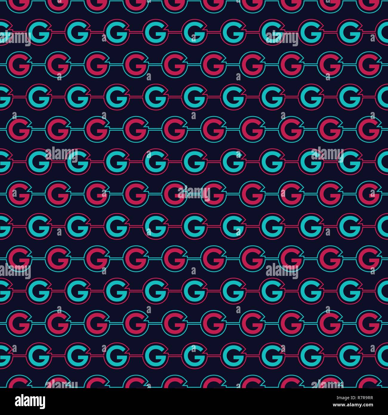 Alphabet letter G vector seamless pattern Stock Vector Image & Art - Alamy