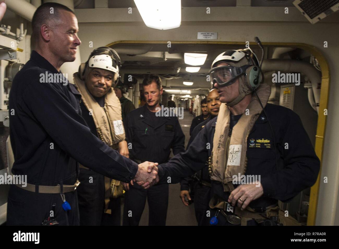 EAST CHINA SEA (March 29, 2017) Capt. Nate Moyer, commanding officer of ...