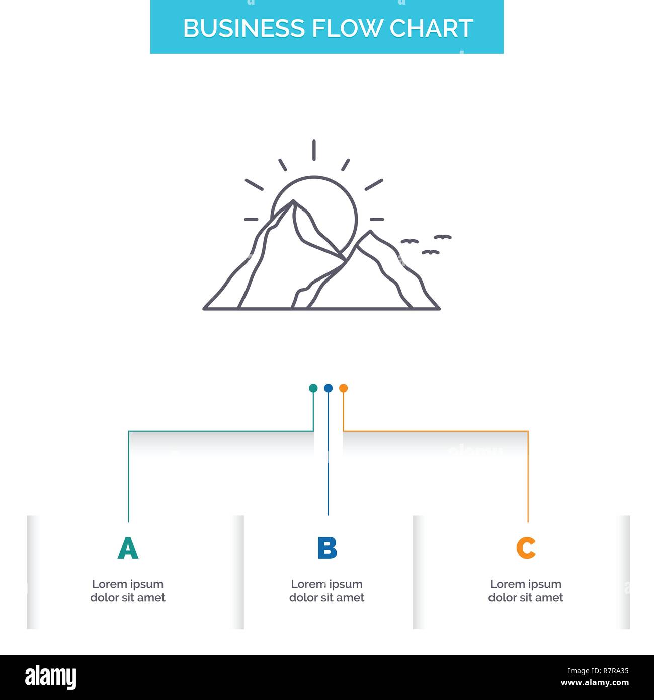 Mountains scenery and flow environment Stock Vector Images - Alamy