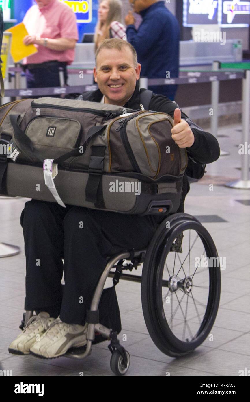 U.S. Army Col. Daniel Dudek, poses for a photo upon arrivial for the ...