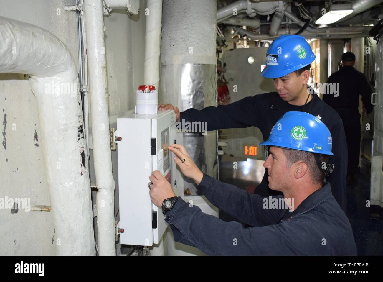 SWRMC Sailors, IC1 Kelly and IC2 Morris, pose for a picture ...