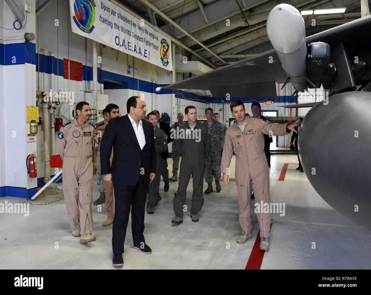 Lt. Col. Dave Haworth (right), Office of Military Cooperation at the U ...