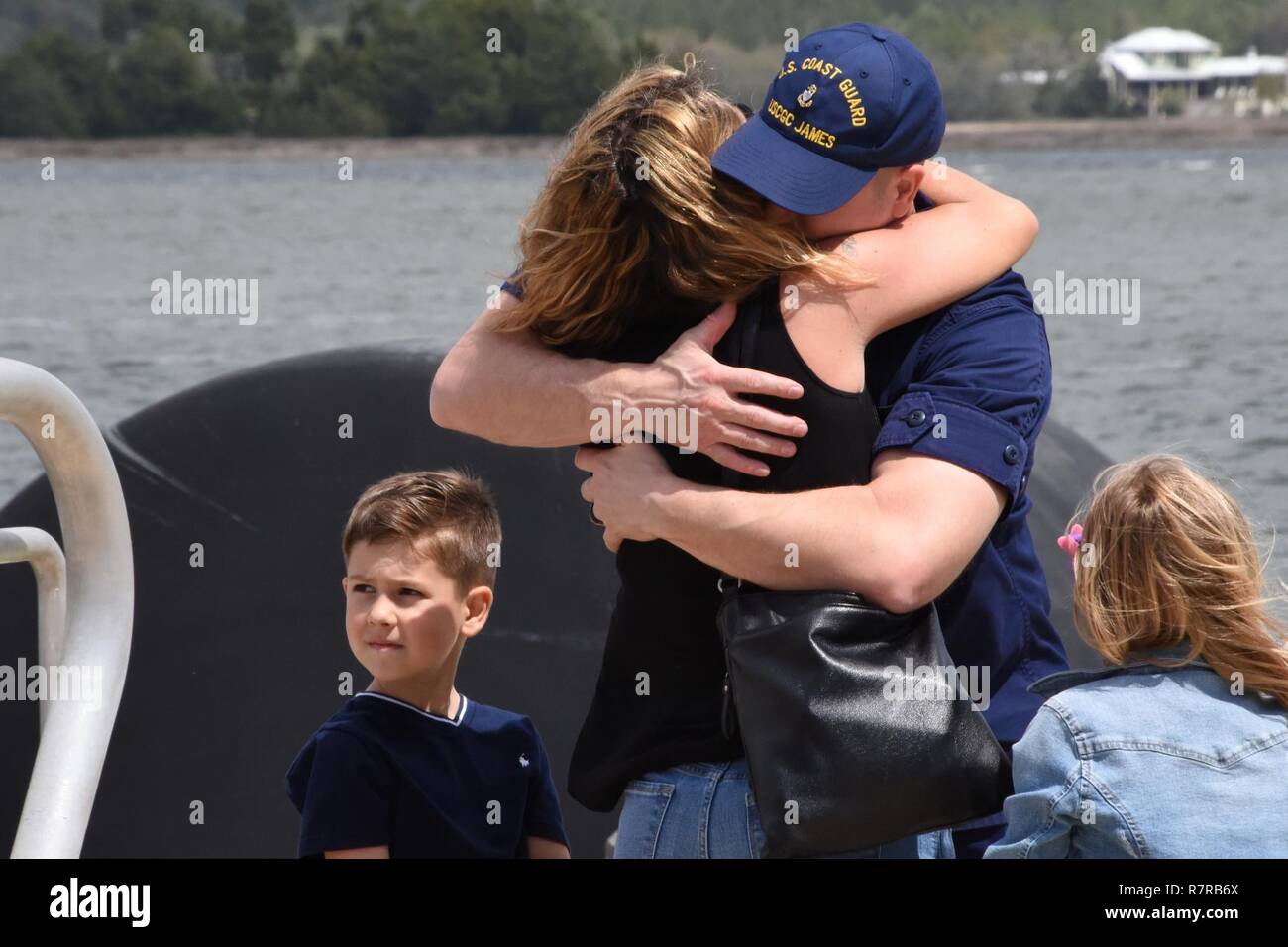 Chief Petty Officer Randy Whitehead, an information systems technician onboard the Coast Guard ...