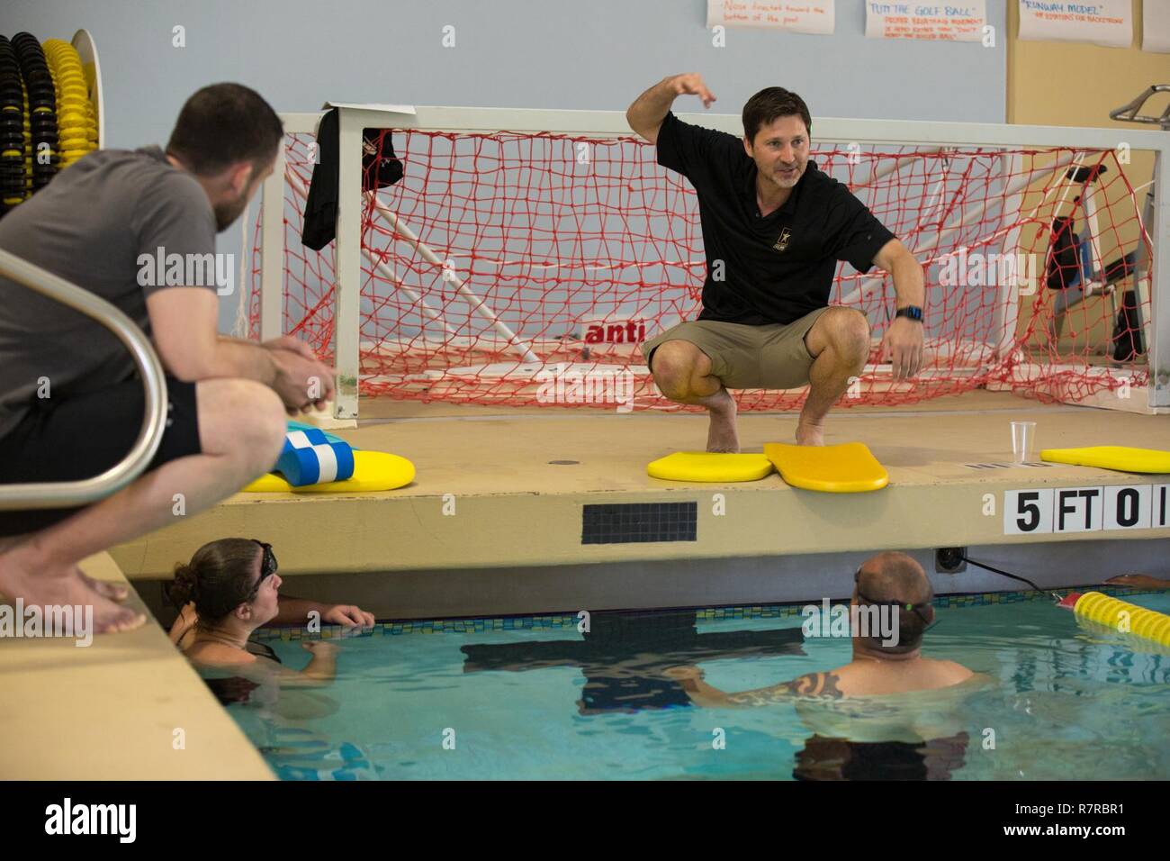 U.S. Army Adaptive Sports Swimming Coach, Bobby Brewer, trains Soldiers ...