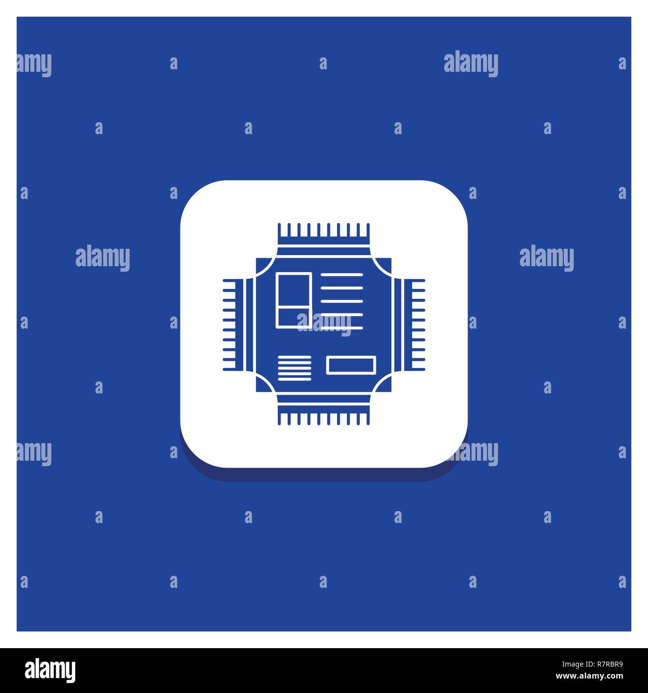 Cpu round icon hi-res stock photography and images - Alamy