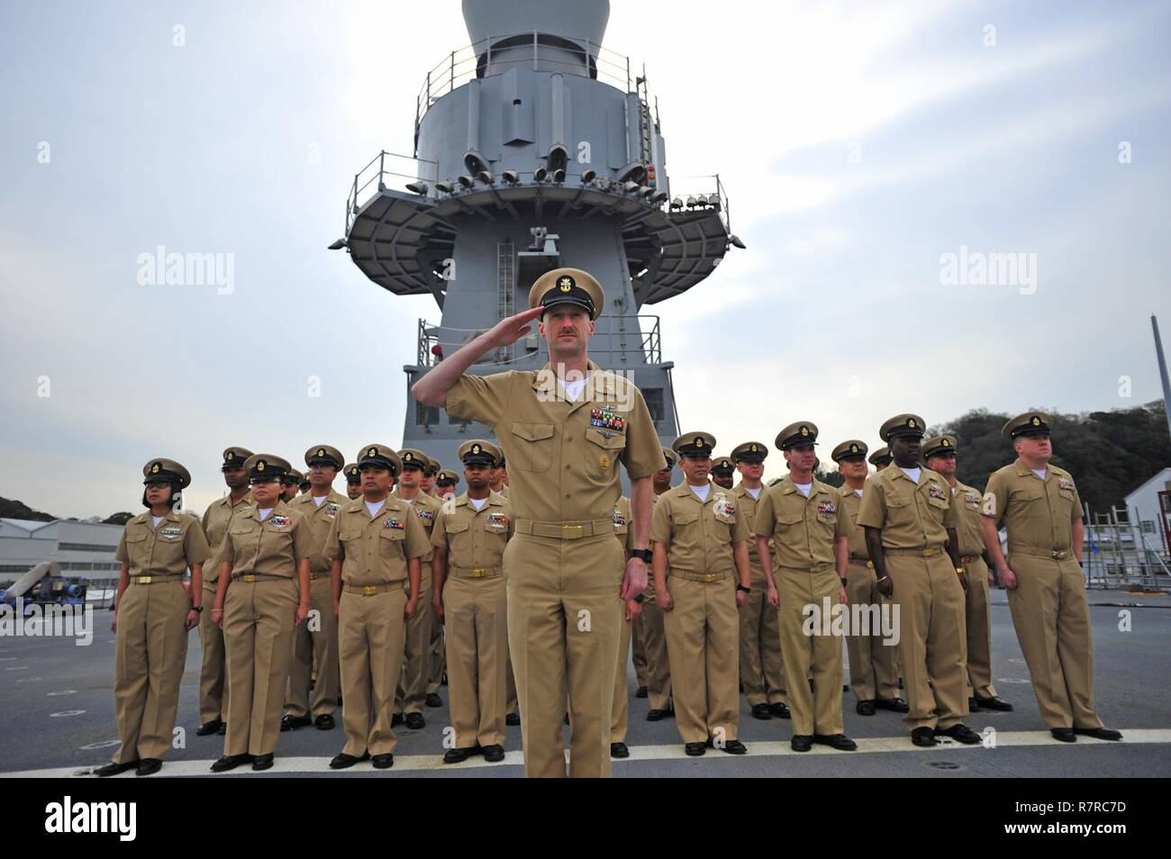 YOKOSUKA, Japan (March 31, 2017) - Command Master Chief Charles ...