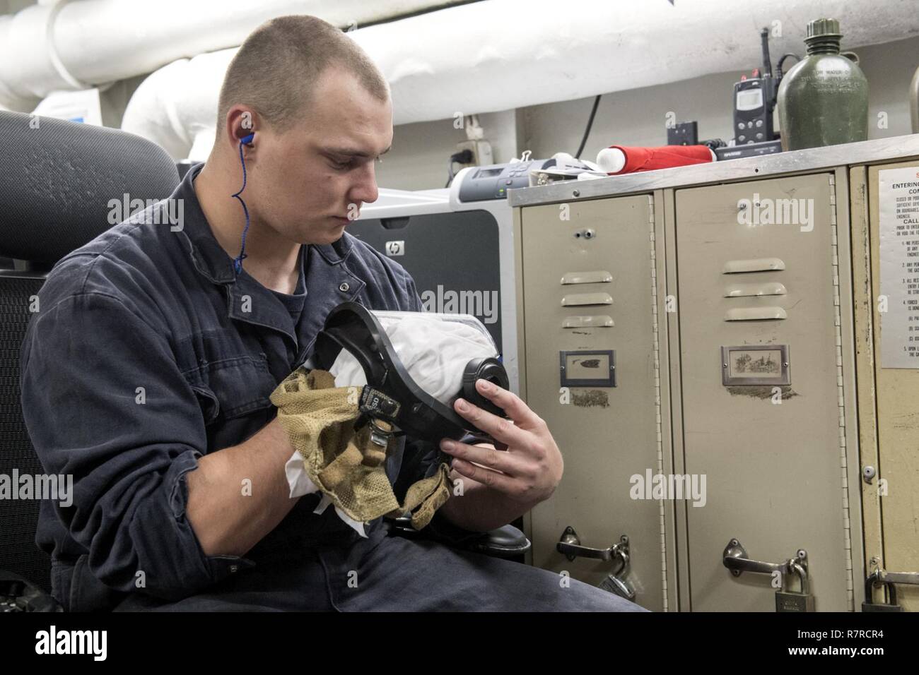 U.S. 7TH FLEET AREA OF OPERATIONS (March 25, 2017) Damage Controlman ...