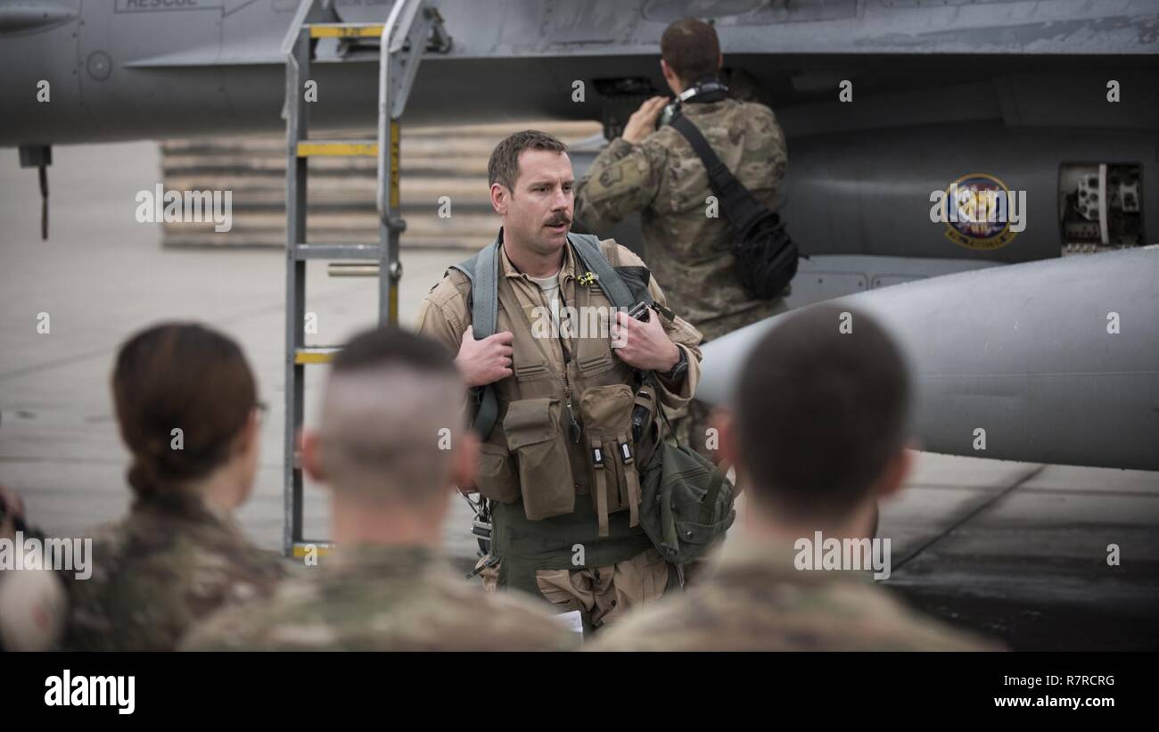 Lt. Col. Craig Andrle, 79th Expeditionary Fighter Squadron commander ...