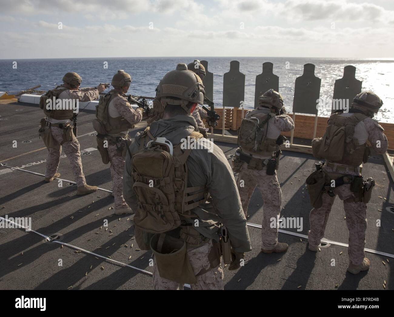 Mediterranean Sea (March 31, 2017) Marines with the Maritime Raid Force ...