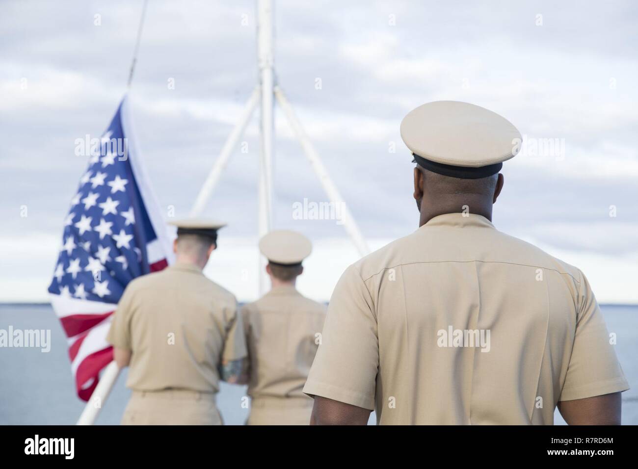 NEWPORT NEWS, Va. (April 1, 2017) -- Members of Pre-Commissioning Unit ...