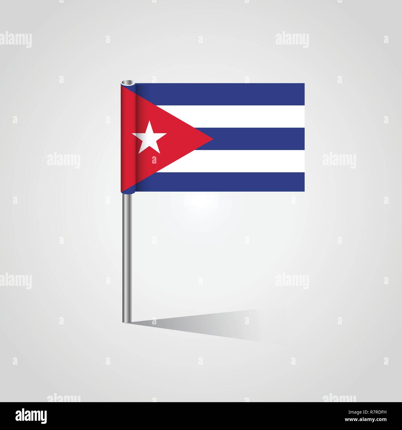 Cuban national flags Stock Vector Images - Alamy