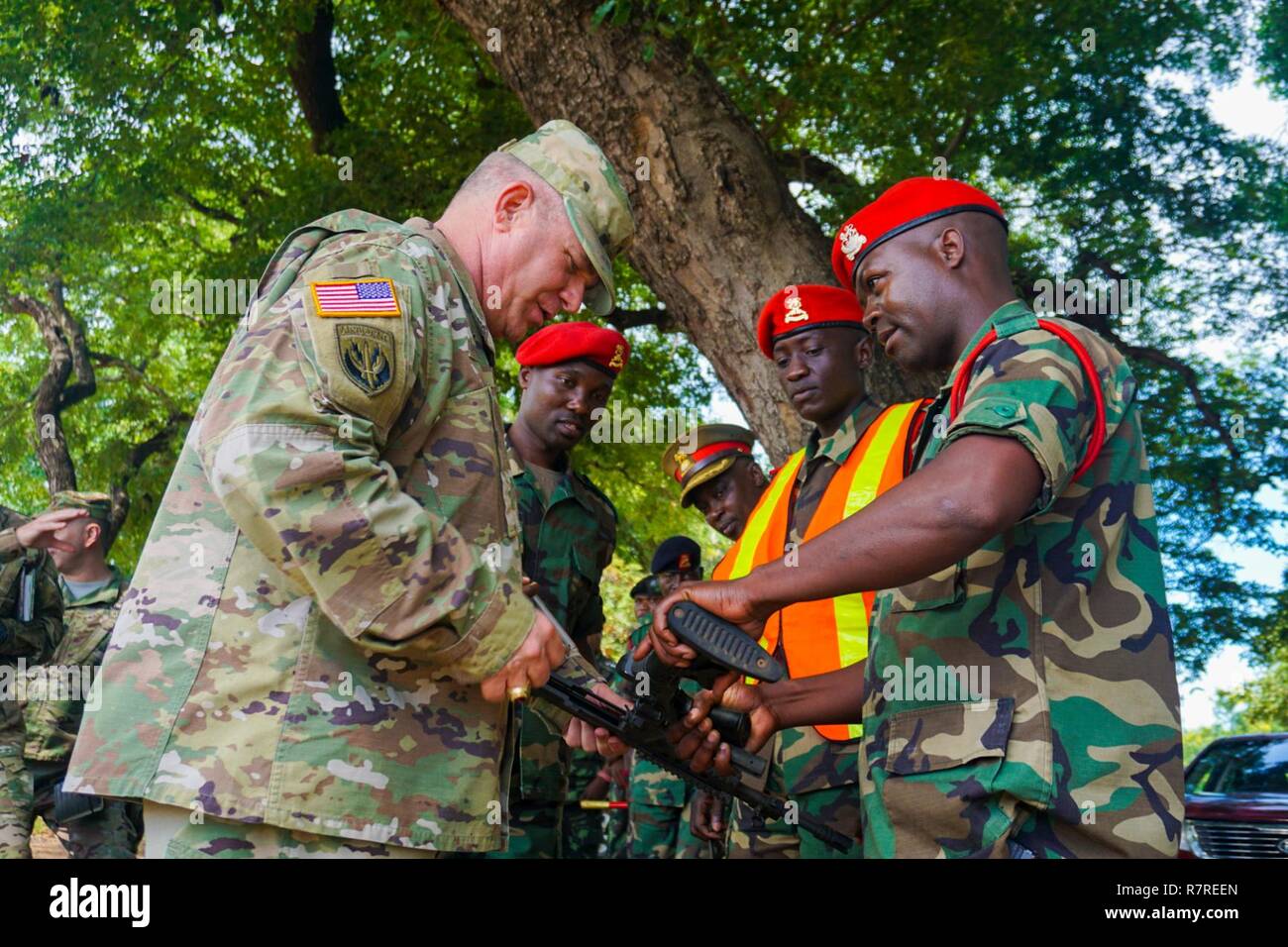 U.S. Army Brig. Gen. Kenneth Moore, U.S. Army Africa deputy commander ...