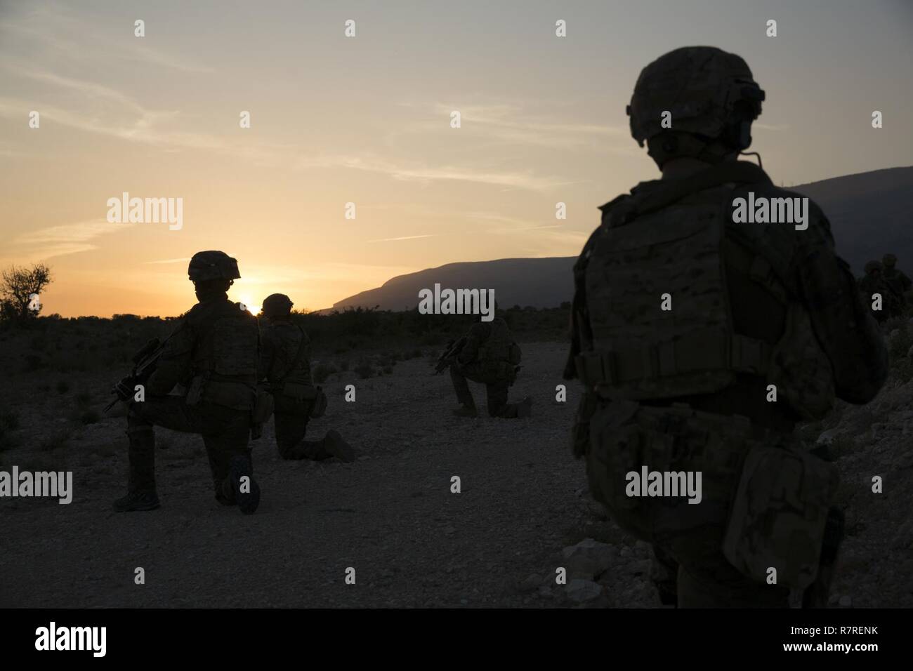 Spanish 2nd Special Operations Group “Granada” members wait to insert ...