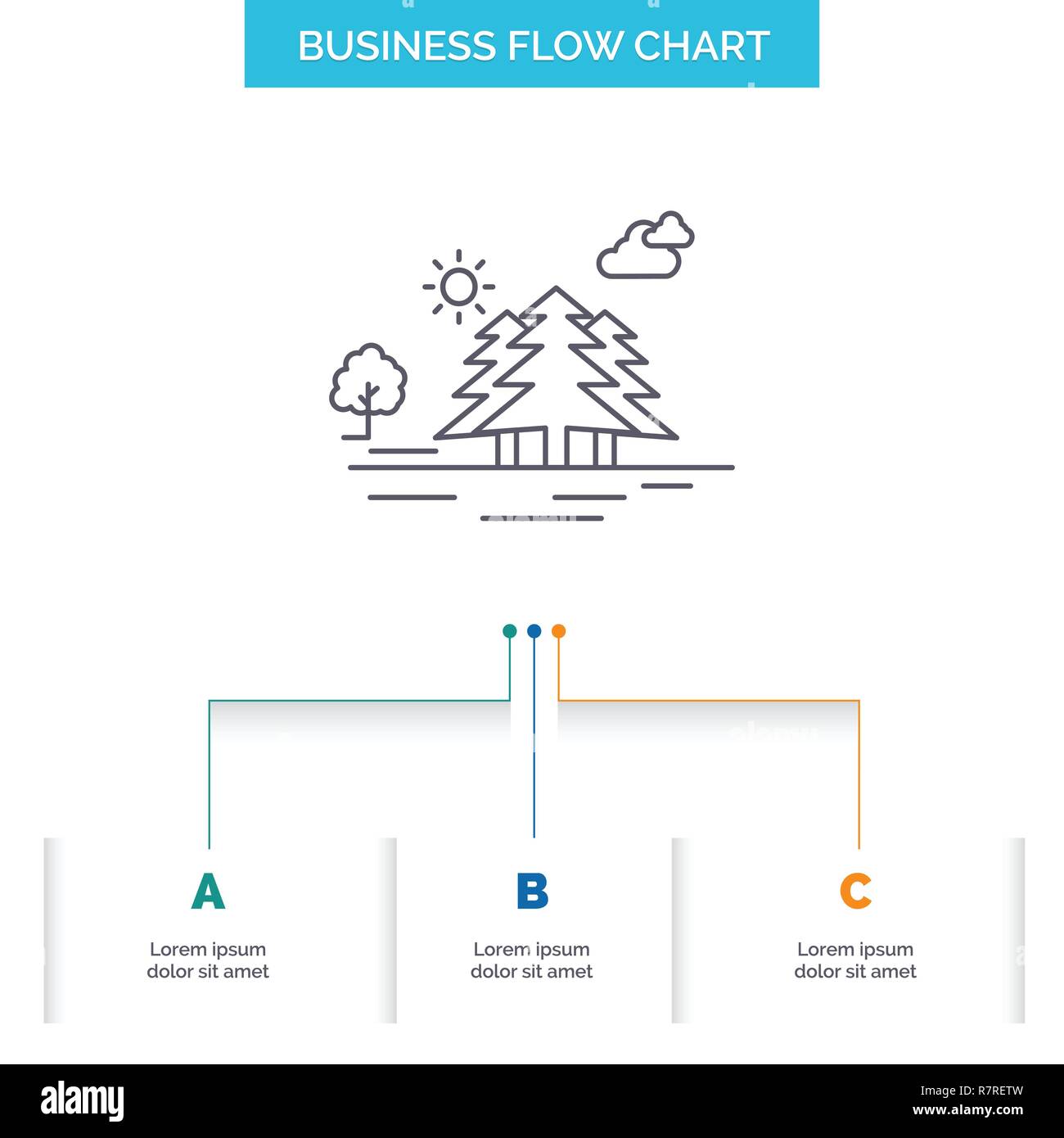 Mountain, hill, landscape, nature, clouds Business Flow Chart Design ...