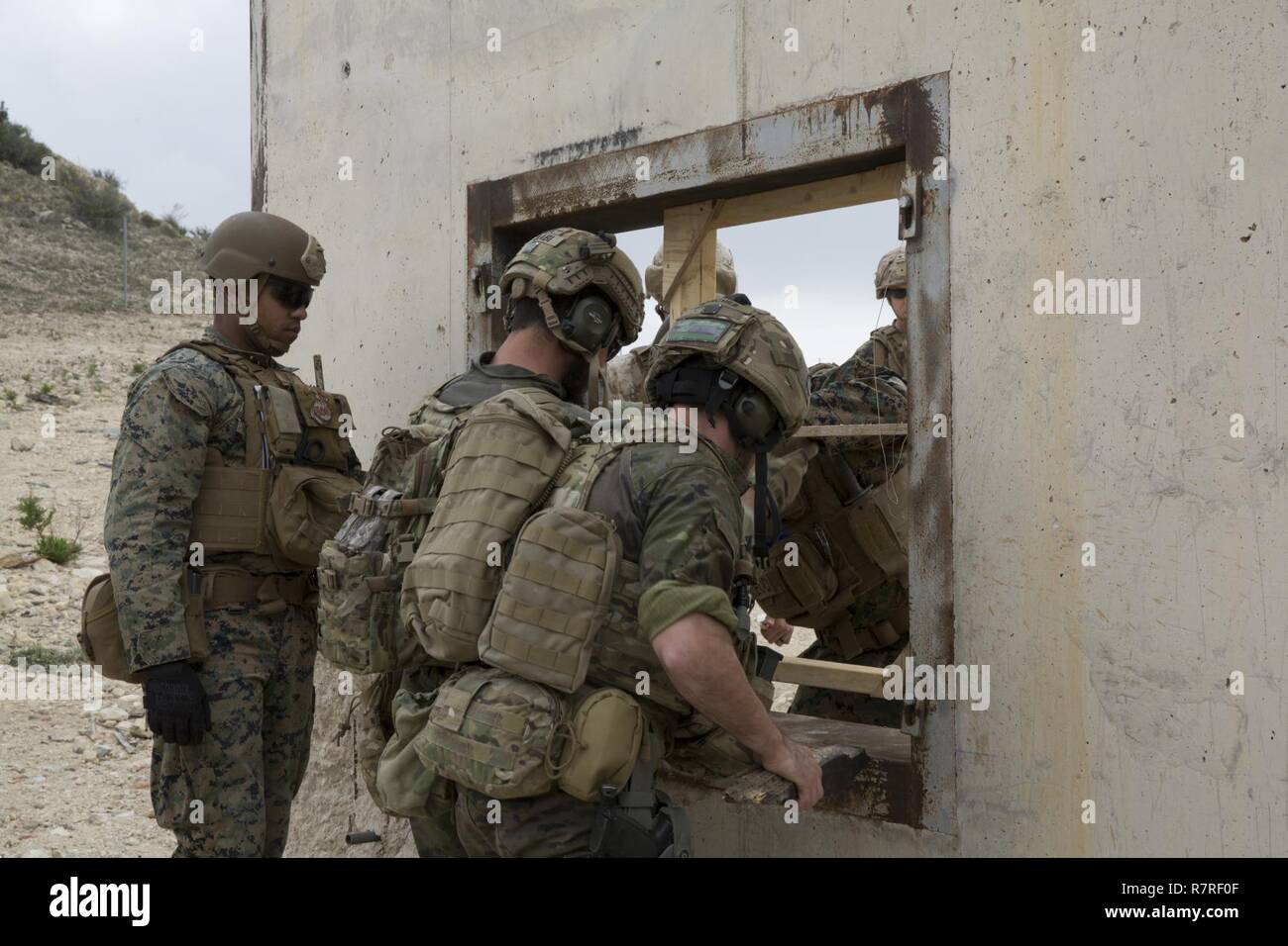U.S. Marines assigned to Special Purpose Marine Air Ground Task Force ...
