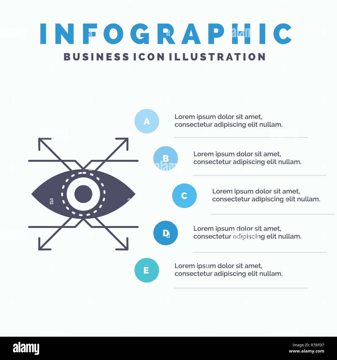 Infographic template design human eye hi-res stock photography and ...