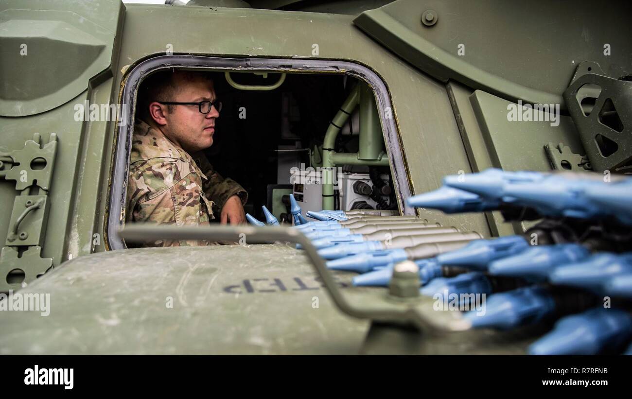 FORT BRAGG, N.C. (Mar. 31, 2017) – Pfc. Michael Taylor, cavalry scout ...