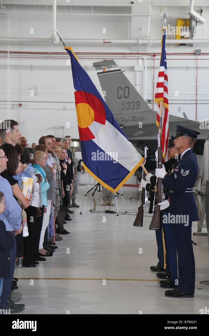 The presentation of colors ceremony takes place during the retirement ...