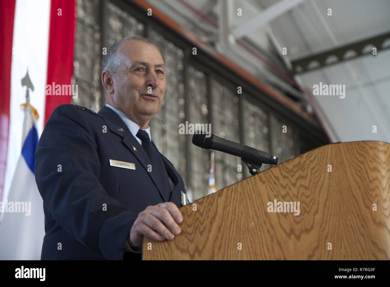 Maj. Gen. H. Michael Edwards thanks those who have helped him during ...