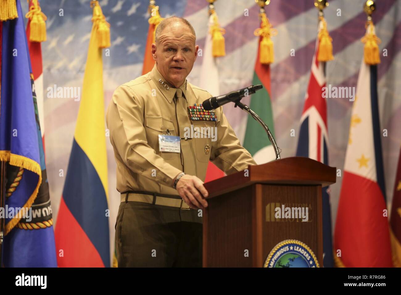 Commandant of the Marine Corps Gen. Robert B. Neller speaks at the ...