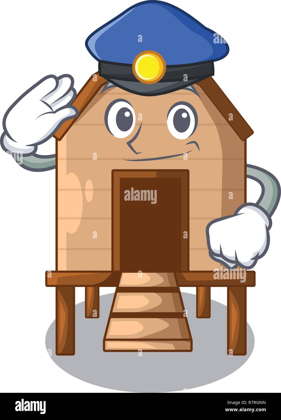 Police cartoon chicken the in coop shape Stock Vector Image & Art - Alamy