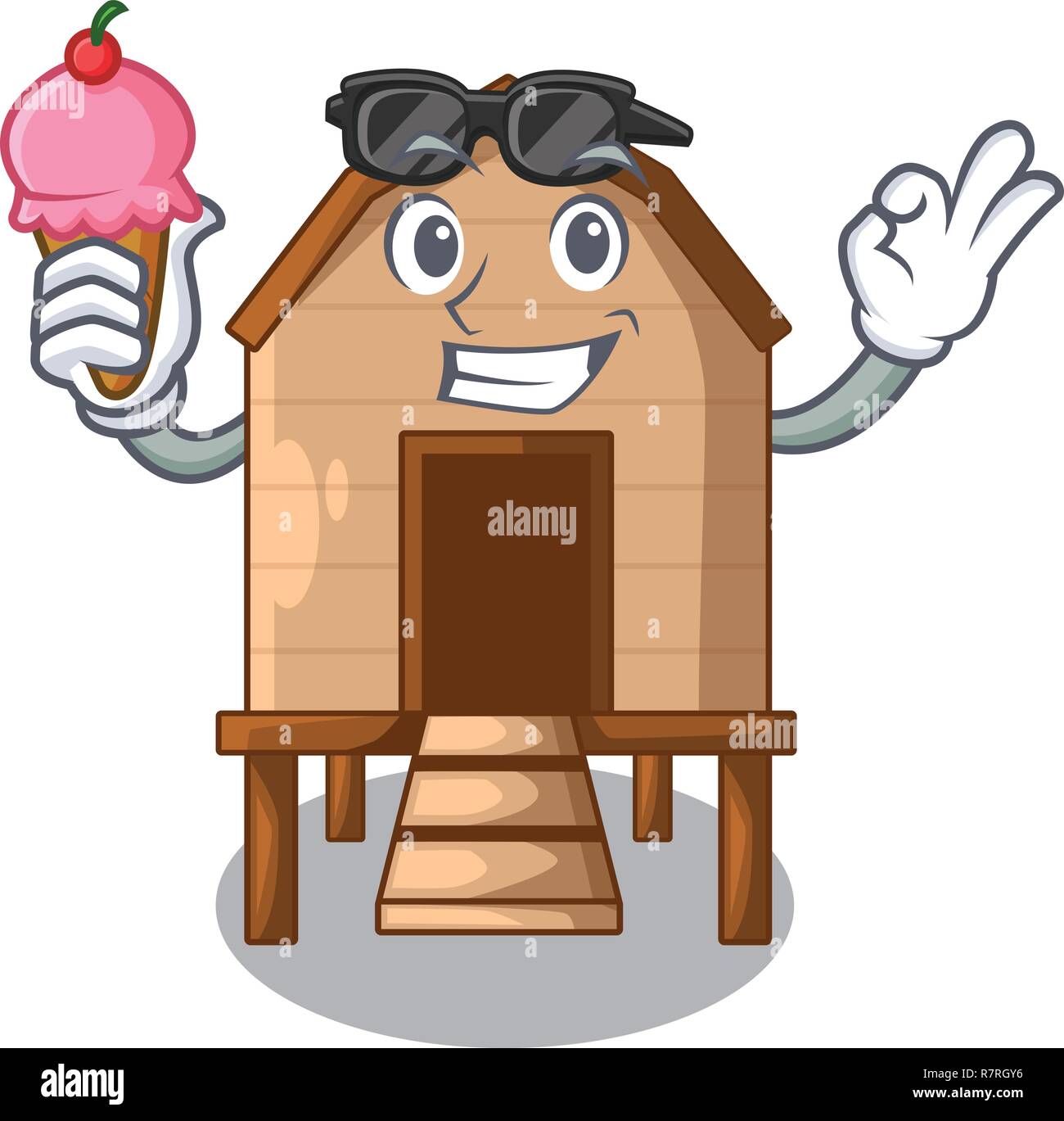 Coop of ice cream Stock Vector Images - Alamy