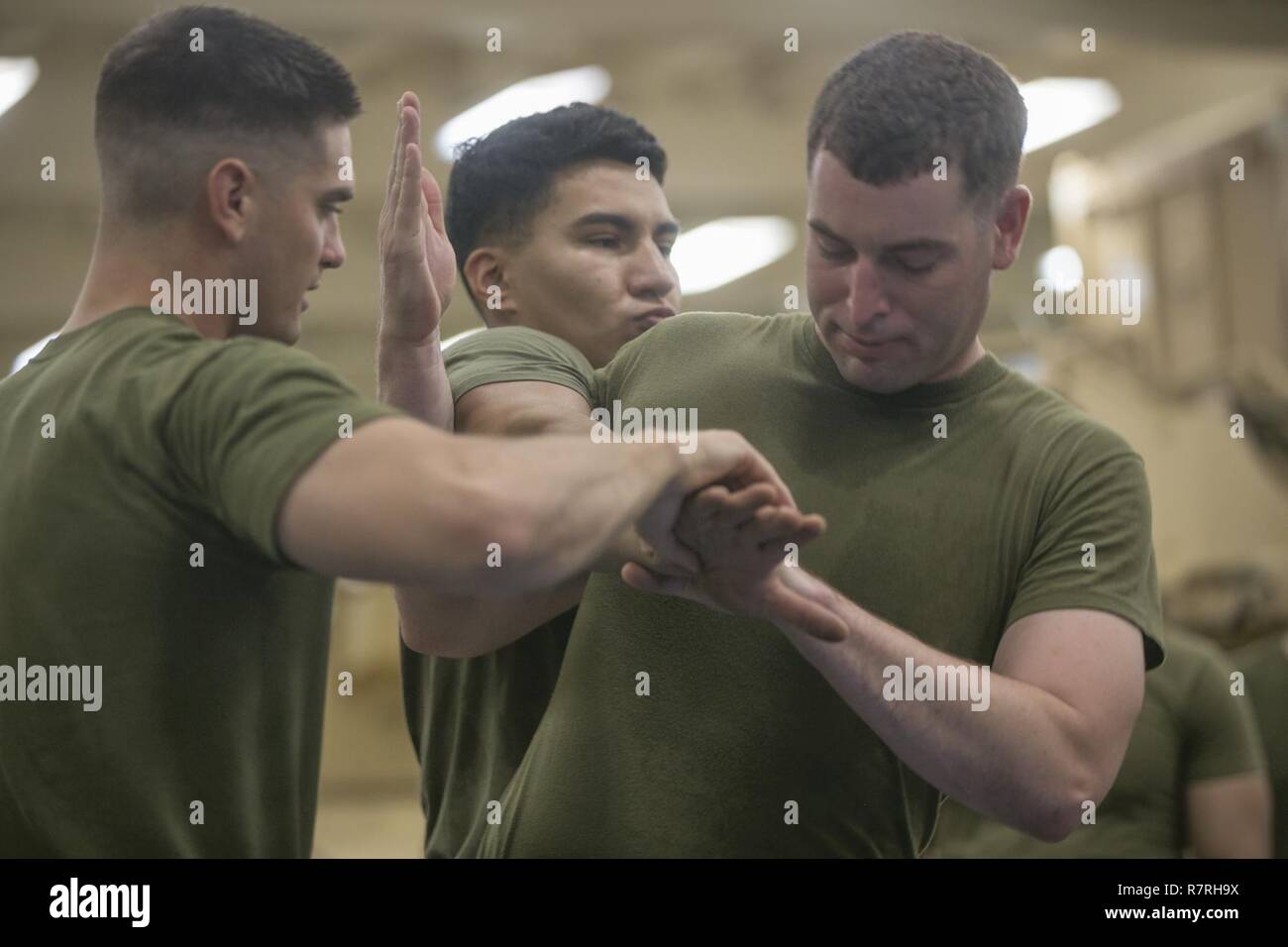USS SOMERSET, At Sea (March 27, 2017) U.S. Marine Sgt. Scott Ingram ...