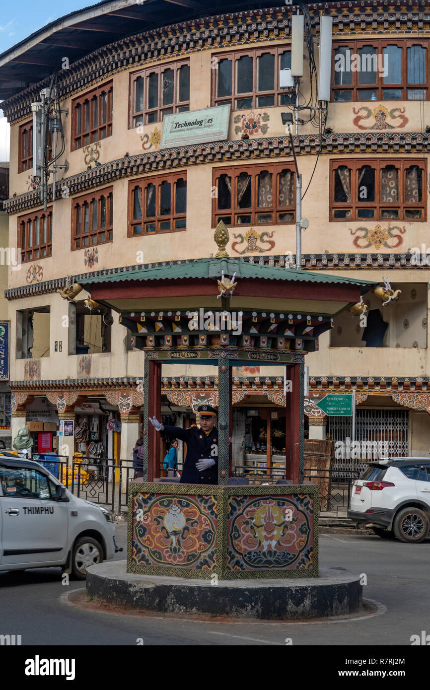 Traffic Control in Thimphu, Bhutan Stock Photo - Alamy