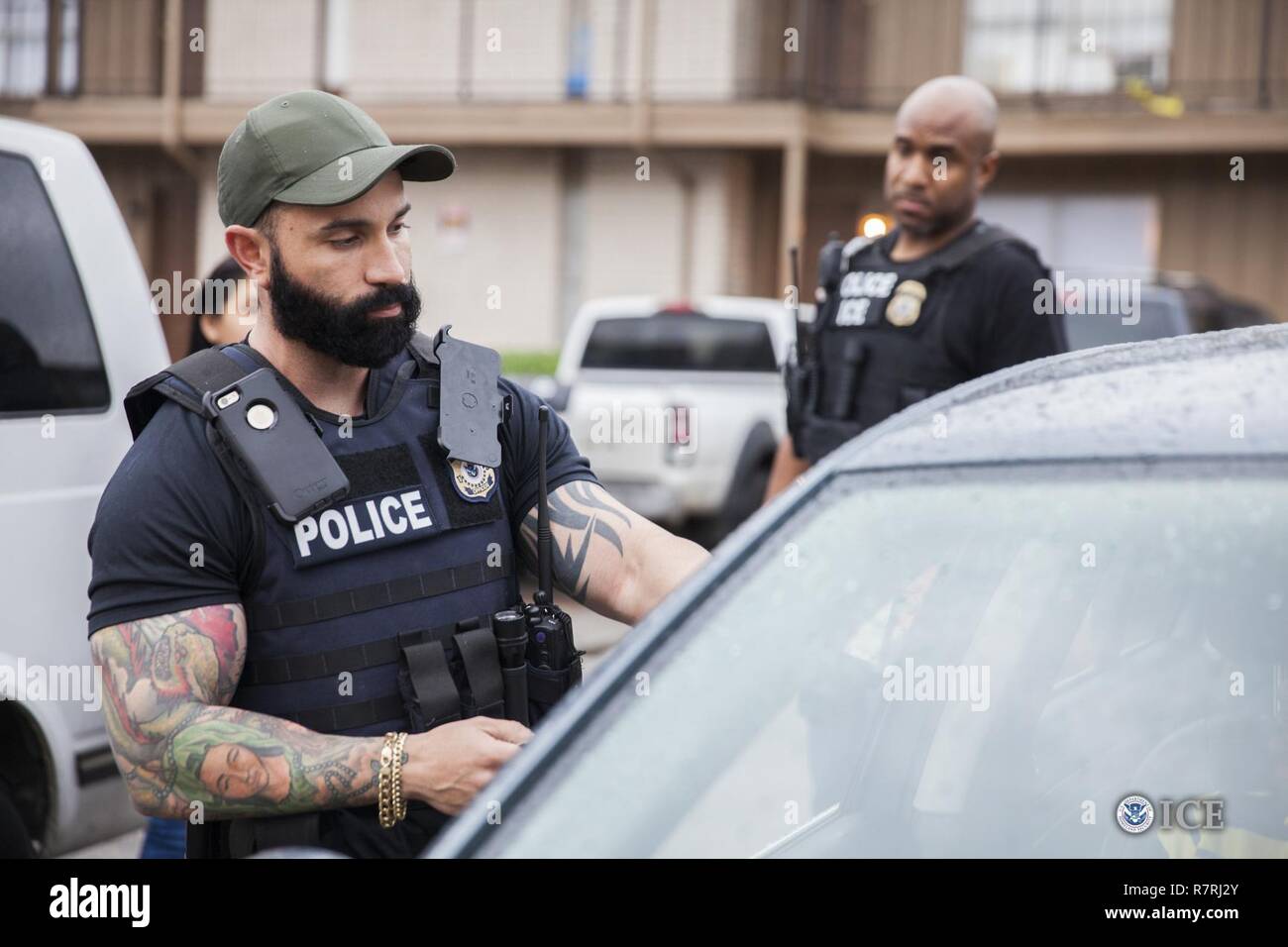 Ice Enforcement And Removal Operations High Resolution Stock ...