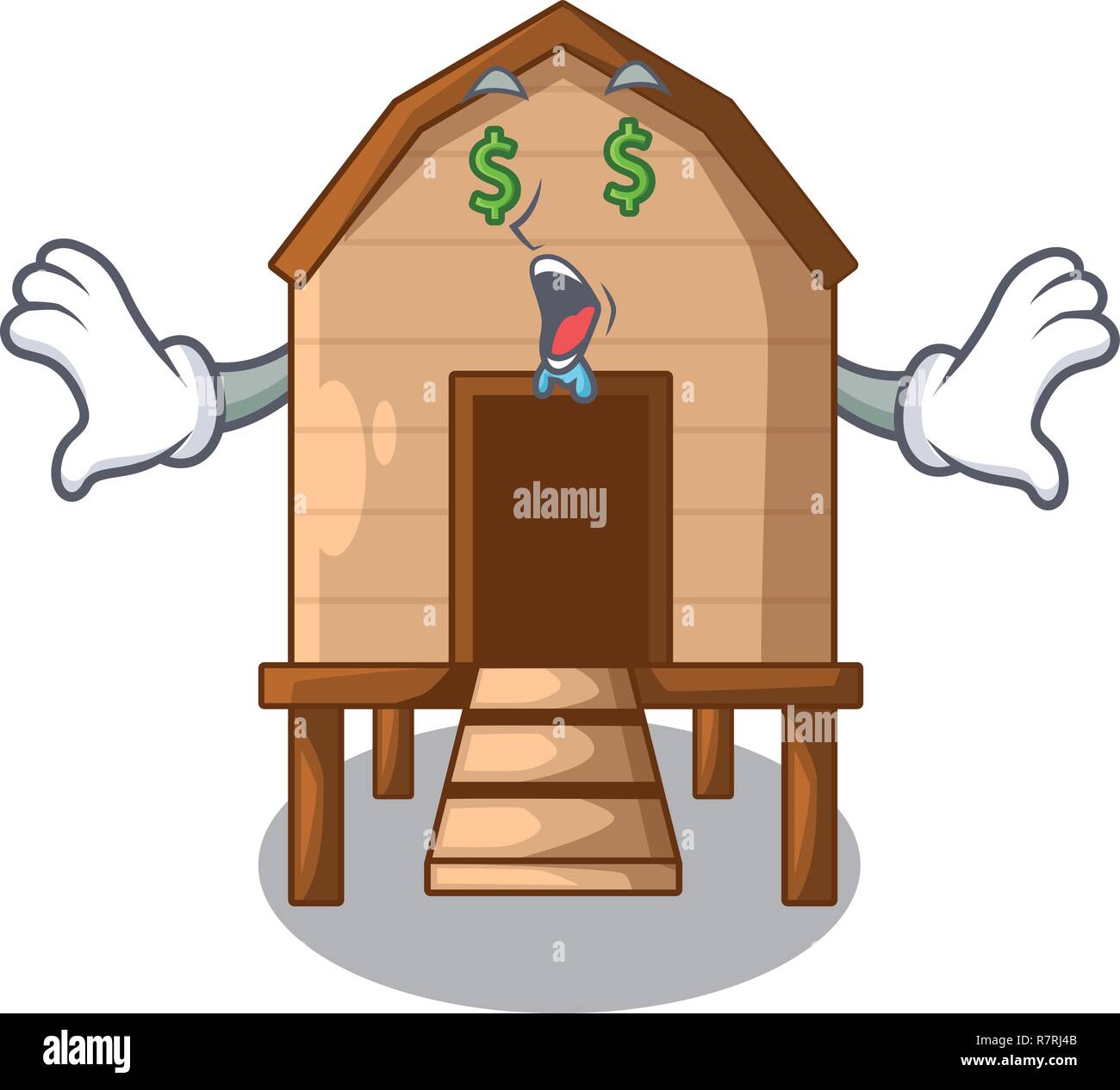 Money in nest Stock Vector Images - Alamy