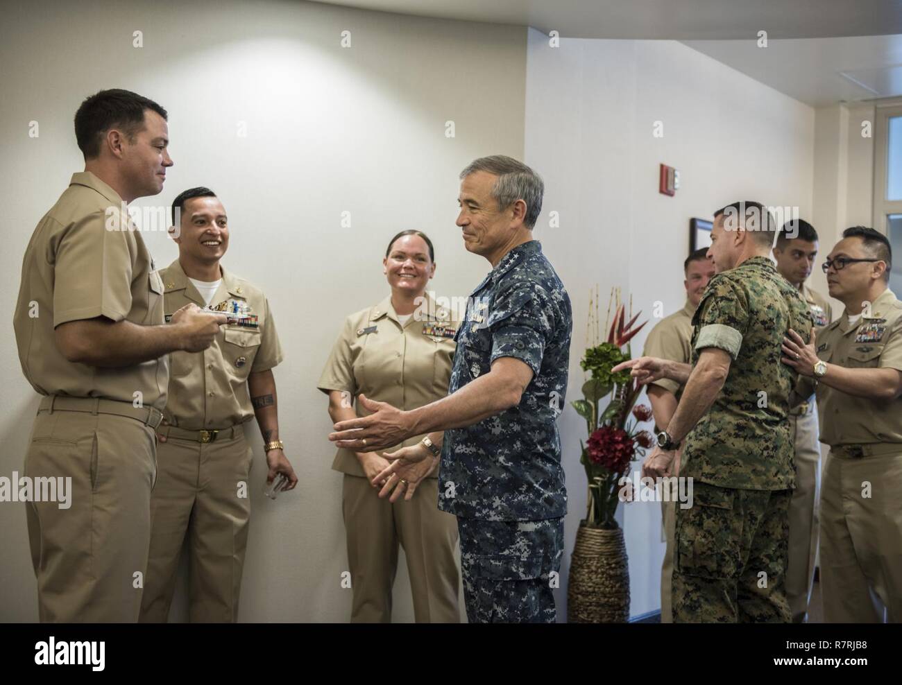 CAMP H.M. SMITH, Hawaii (April 3, 2017) Adm. Harry B. Harris, commander ...