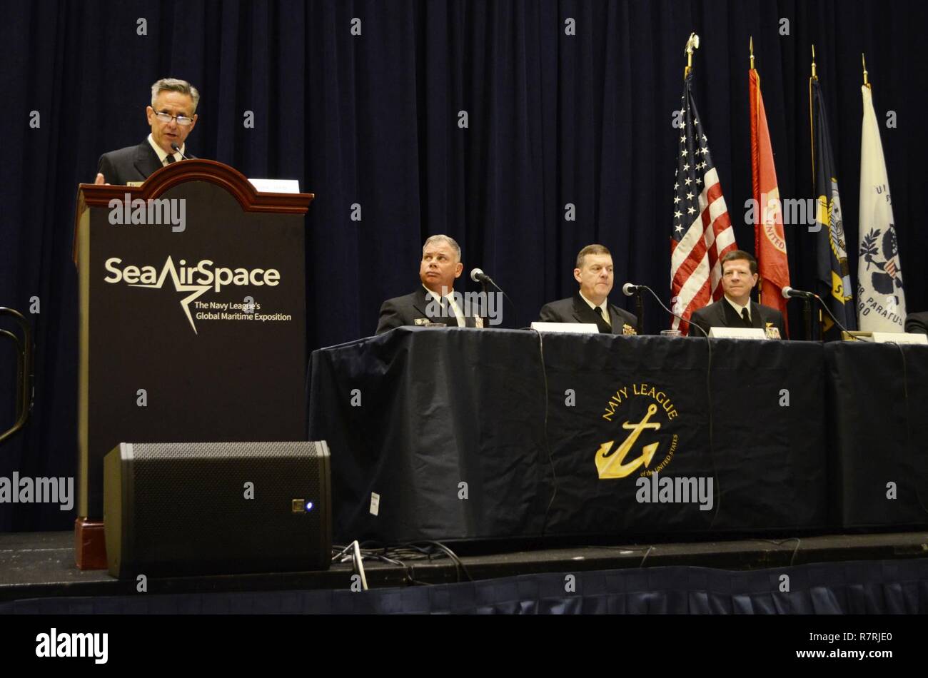 NATIONAL HARBOR, Md. (April 4, 2017) Chief of Naval Personnel Vice Adm ...