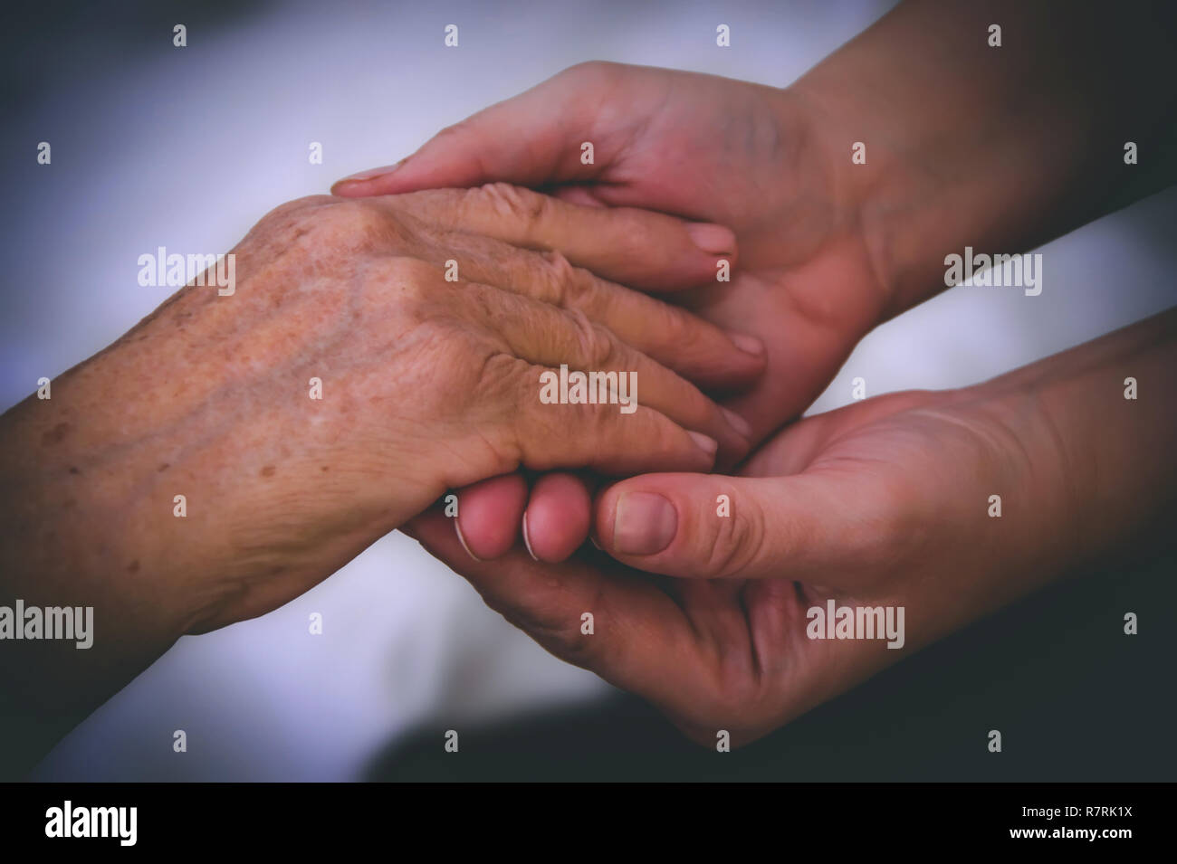 Help for the elderly Stock Photo - Alamy