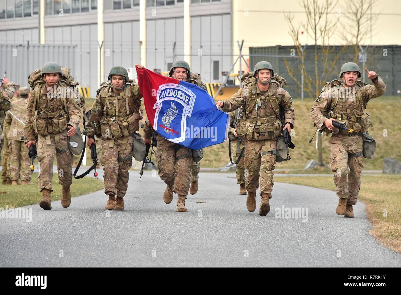 U. S. Soldiers with the 173rd Airborne Brigade conduct a 12 mile ruck ...
