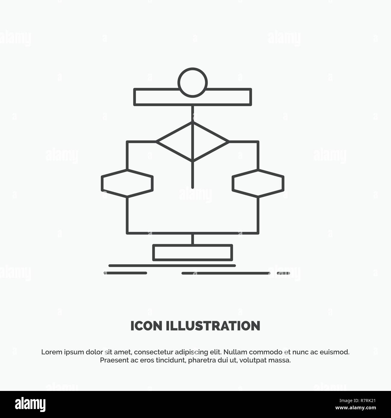 Flowchart arrow block Stock Vector Images - Alamy