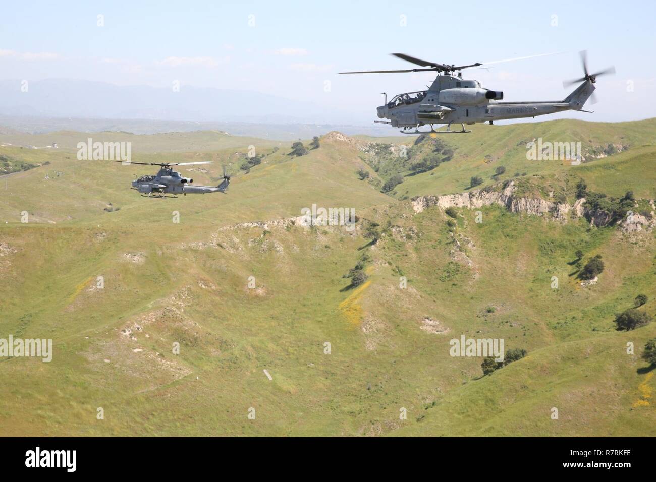 Two AH-1Z Vipers with Marine Light Attack Helicopter Squadron (HMLA ...