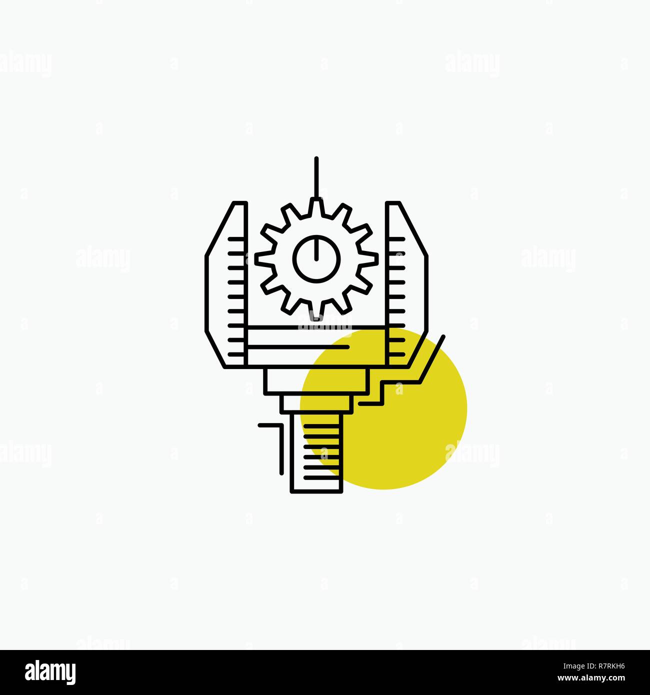 Assembly line industrial machine icon hi-res stock photography and ...